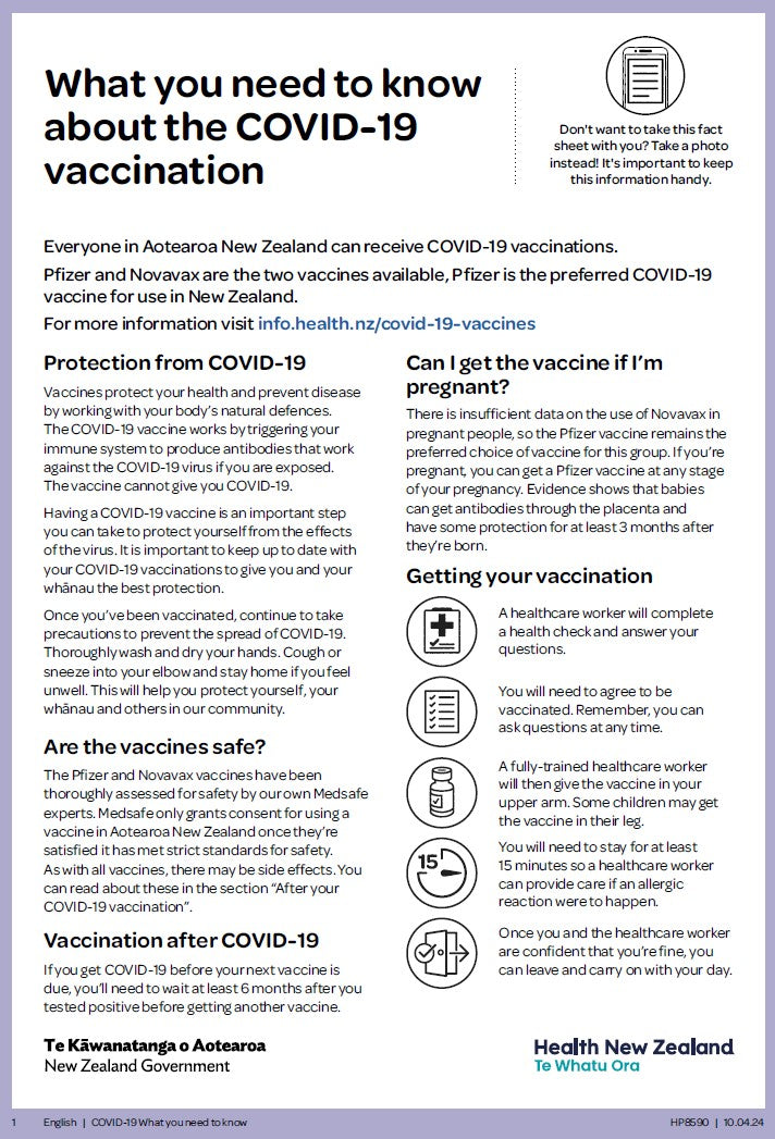 What you need to know about the COVID-19 vaccination - HP8590 – HealthEd