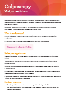 HE1202 Colposcopy factsheet – HealthEd