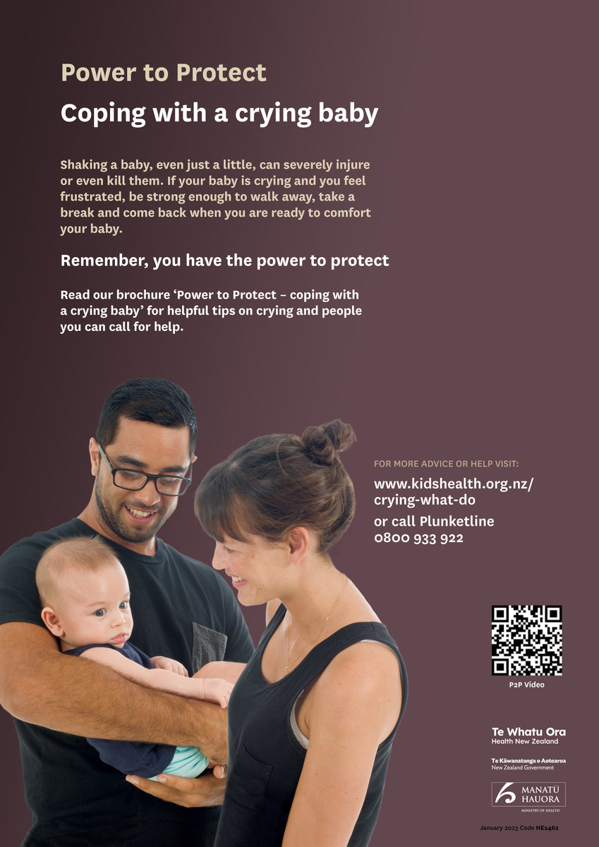Power to Protect: Never ever shake a baby A3 - HE2462 – HealthEd