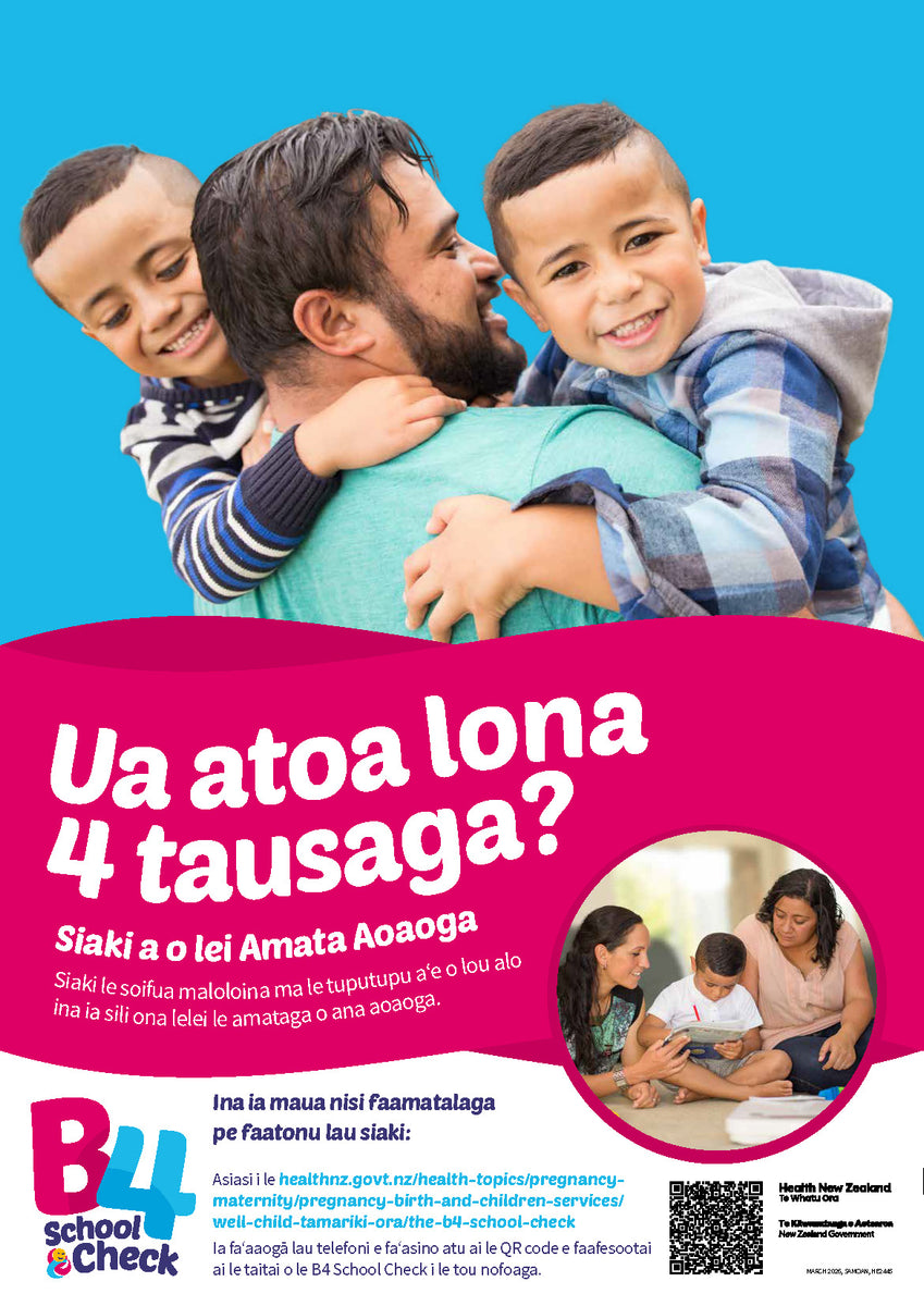 B4 School Check A3 promotional poster all regions - Samoan - HE2445 ...