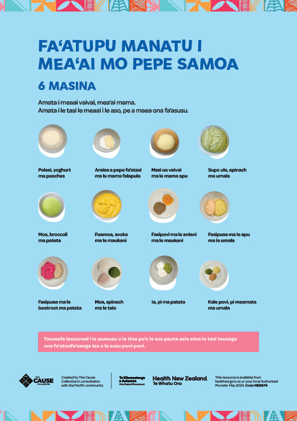 Fa‘atupu manatu i mea‘ai mo pepe Samoa 6 masina - Samoan HE2674 – HealthEd