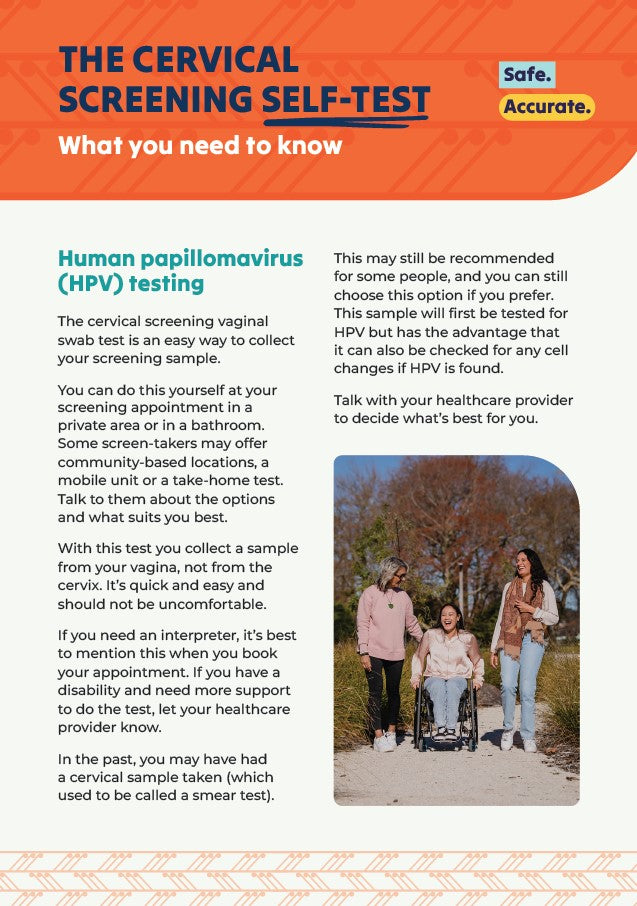 Cervical screening self-test: what you need to know English HE1165 ...