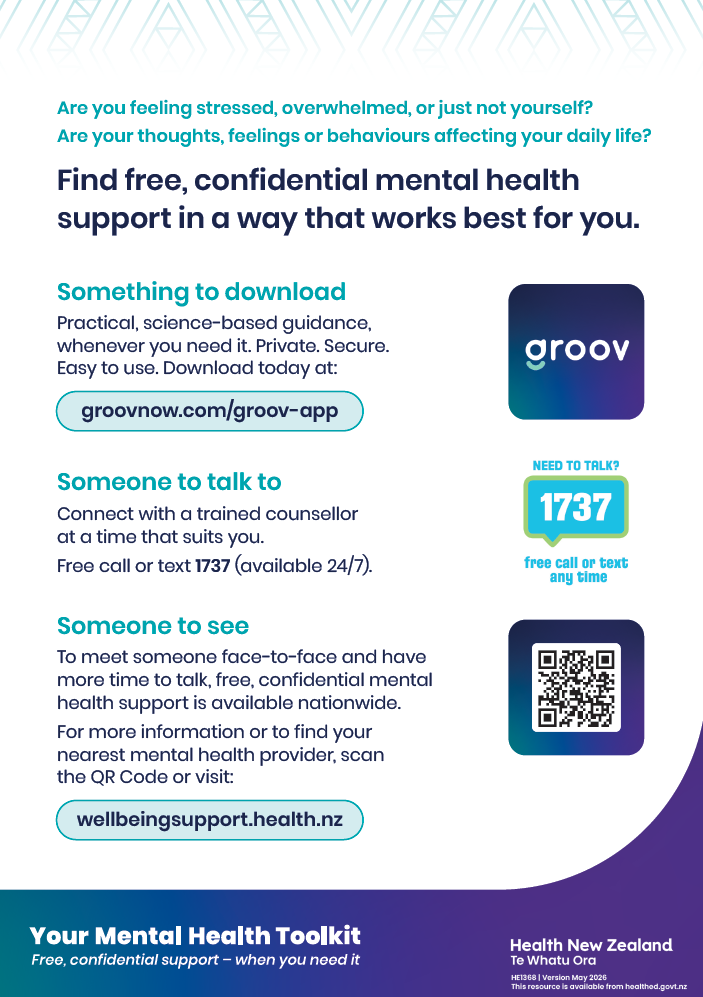 Your mental health toolkit - A4 poster - HE1368 – HealthEd