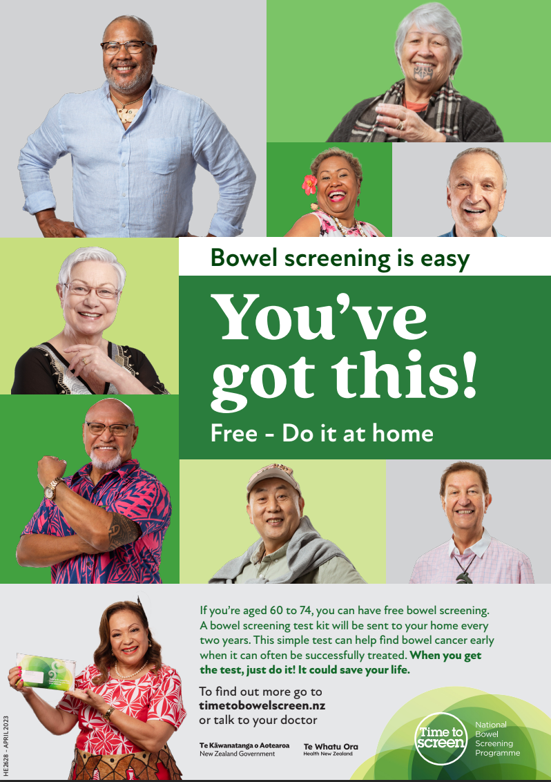National Bowel Screening Programme National campaign poster A3 English – HealthEd