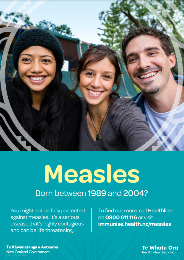 Measles - Born between 1989 and 2004 poster - HP8152 – HealthEd