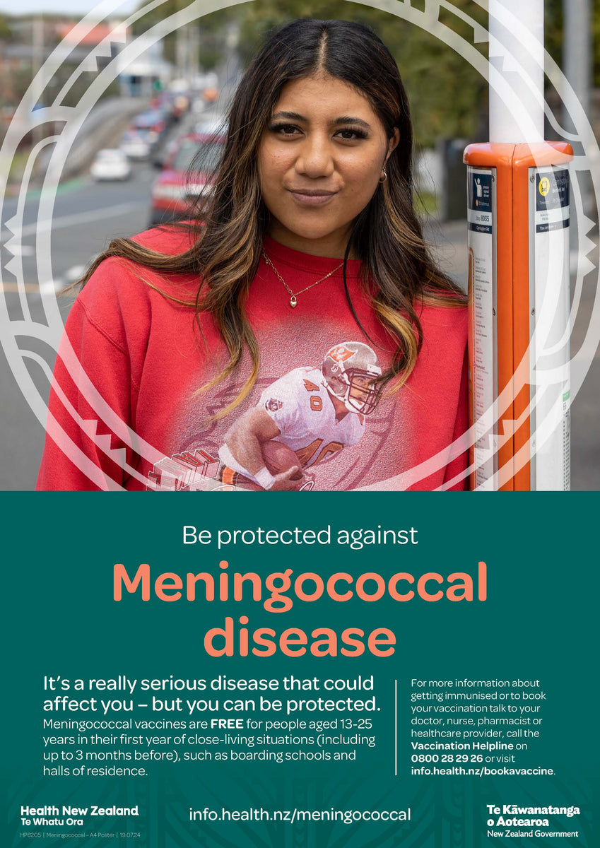 Be protected against Meningococcal disease poster - HP8205 – HealthEd