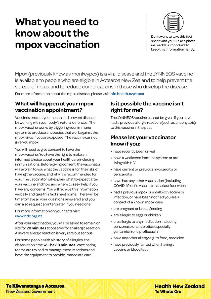 What you need to know about the mpox vaccination - HP8578 – HealthEd