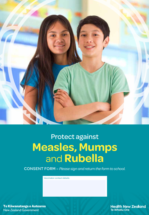 Protect against measles, mumps and rubella - consent form - NIP8902 ...