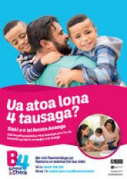 B4 School Check Promotional A4 Poster Auckland region - Samoan version ...
