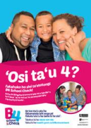 B4 School Check Promotional A4 Poster Auckland region - Tongan - HE247 ...