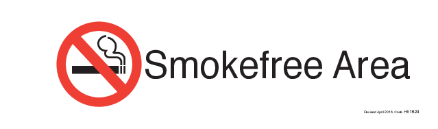 Smokefree Area - Sticker - HE1624 – HealthEd