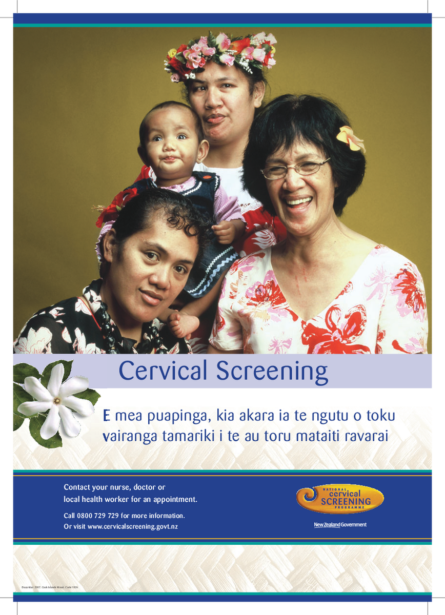 Cervical Screening – Cook Islands Māori - HE1826 – HealthEd