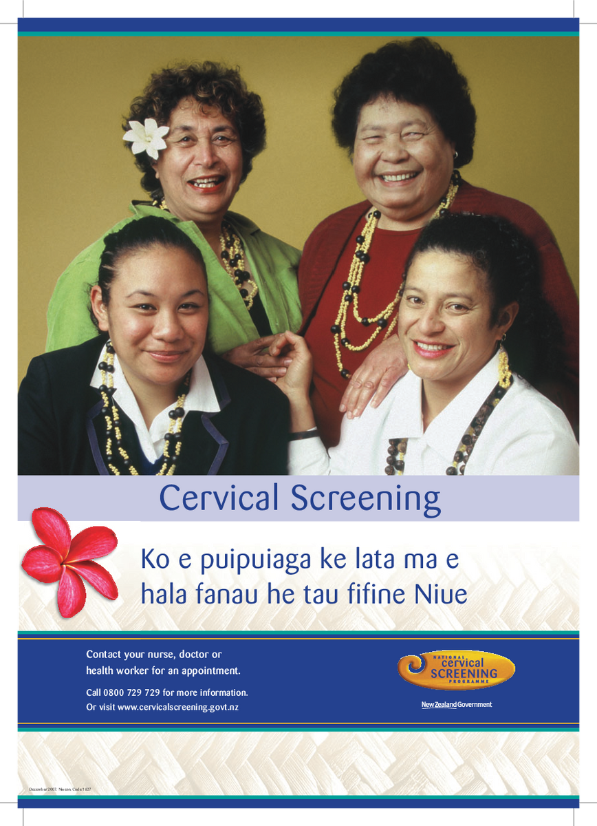 Cervical Screening – Niuean version - HE1827 – HealthEd