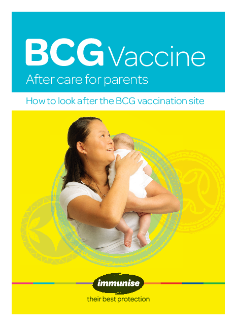BCG Vaccine: After Care for Parents – English version - HE2226 – HealthEd