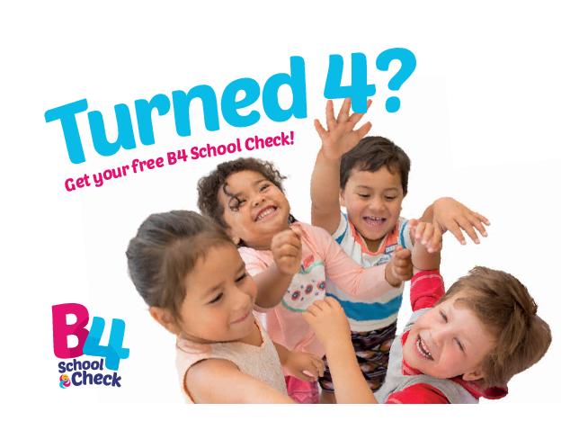 B4 School Check Promotional Card all regions - English - HE2451 – HealthEd