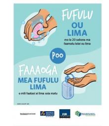 Wash your hands for 20 seconds and dry thoroughly - Samoan - HE2566 ...
