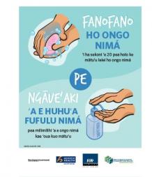 Wash your hands for 20 seconds and dry thoroughly - Tongan - HE2567 ...