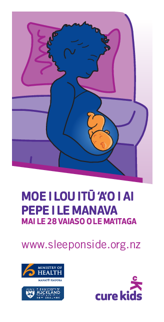Sleep on side when baby's inside - Samoan version - HE2573 – HealthEd